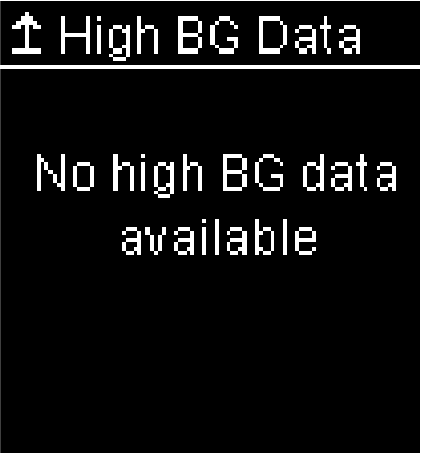 High BG Data